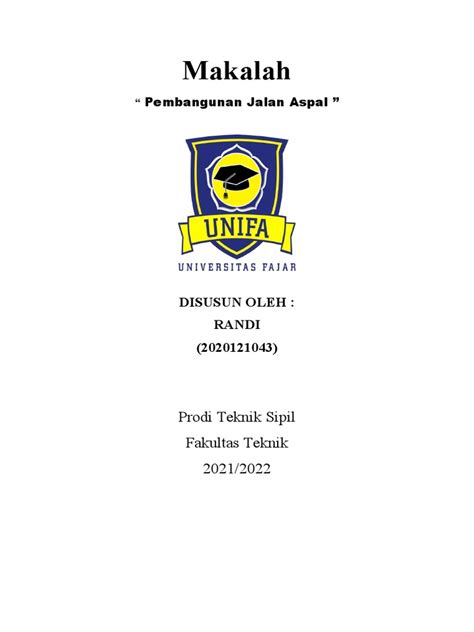 Makalah Aspal Pdf Griya And Taman Sains And Matematika
