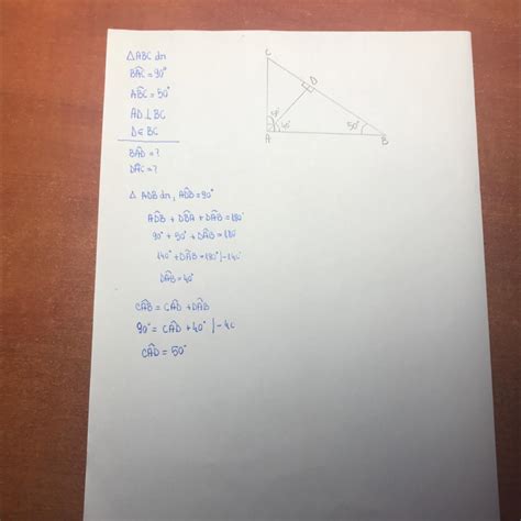 În triunghiul dreptunghic ABC cu m unghiului BAC 90 de grade şi m