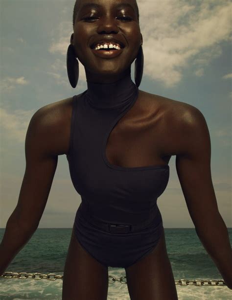 Sun Spells Adut Akech By Emma Summerton For British Vogue June 2020