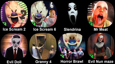 Ice Scream 2 Ice Scream 6 Slendrina Mr Meat Evil Doll Granny 4