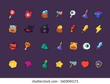 Ui Kit Game Template Stock Vector Royalty Free Shutterstock