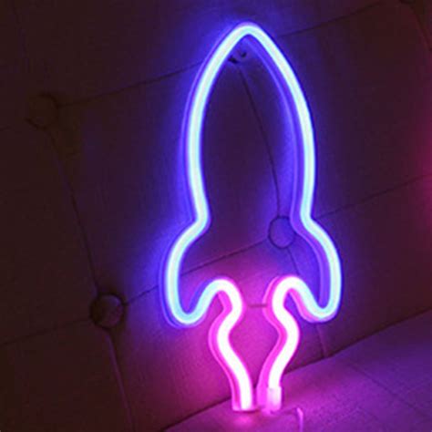 Led Neon Verlichting Planet Rocket Neon Sign Lamp Grandado