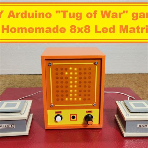 Diy Arduino Tug Of War Game On Homemade Led Matrix
