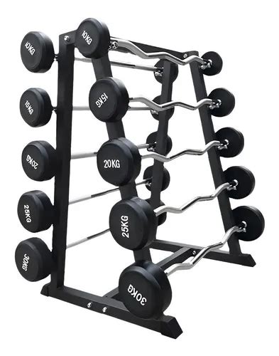 Rack Para Barras Con Peso Integrado Wod Pro Set Barras Mercadolibre