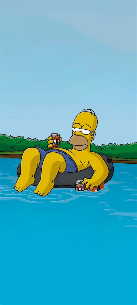 Homer Relaxing Wallpaper Phone