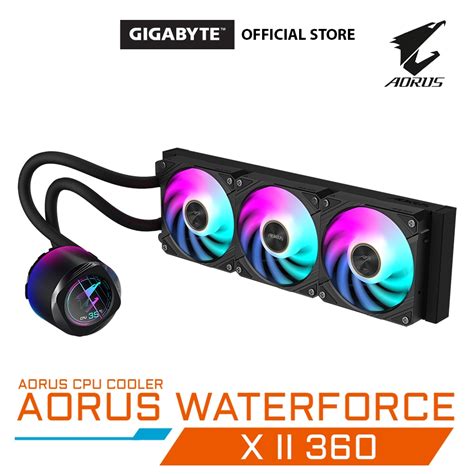 Gigabyte Aorus Waterforce X Ii 360 Aio Liquid Cpu Cooler Fan Ez Chain For Intel Lga 1700 Amd Am5
