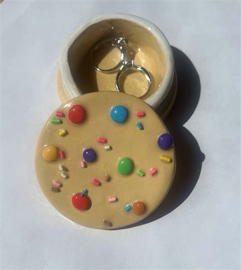 Candy Sugar Cookie Trinket Box Food Jewelry Box Handmade Clay Trinket
