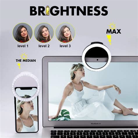 Tronica Selfie Ring Light With LED Bulbs Flash Lamp Clip Ring