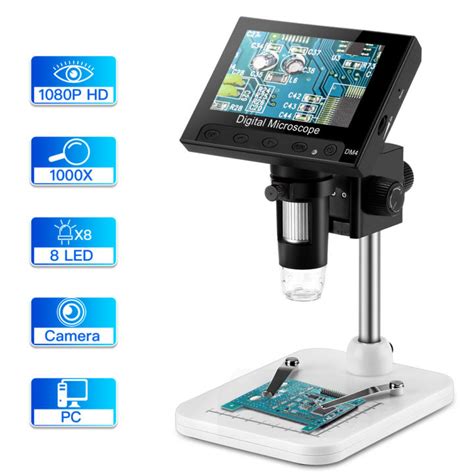 Soldering Microscope 1000x Digital Microscope 43 Hd Lcd Display