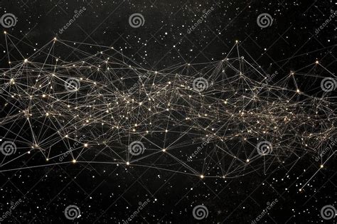 A Visual Representation Showcases A Data Cloud Where Thin Lines Extend Outward Illustrating A