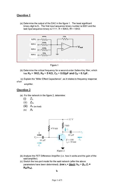 Solved Question A Determine The Output Of The DAC In The Chegg