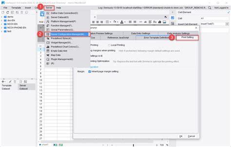 Print Settings FineReport Help Document