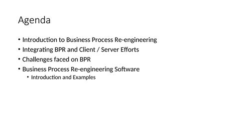 Business Process Re Engineeringpdf File To Read Ppt