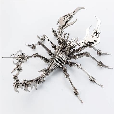 Robot Insect Scorpion 3d Steel Metal Finished Diy Joint Mobility