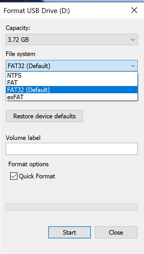 How To Format A Usb Drive In Old Fat With Windows Dadsagro