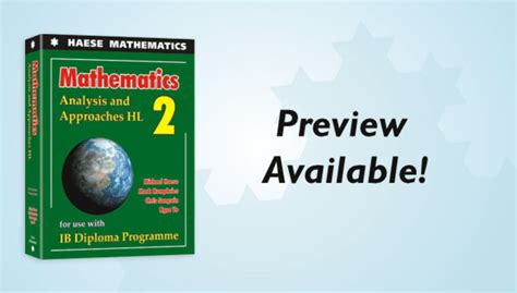 Preview Our Draft Analysis And Approaches Hl Book Haese Mathematics