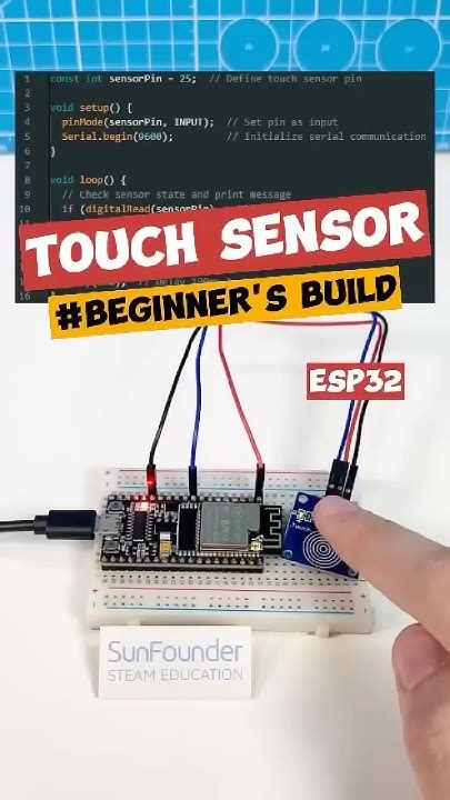 esp32 touch sensor project arduino electronics engineering arduinoproject esp32 youtube