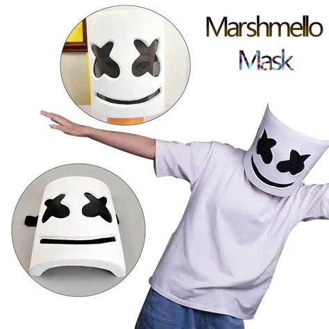 Pvc Marshmello Helmet Dj Mask Concert Props Future Bass Music Bars