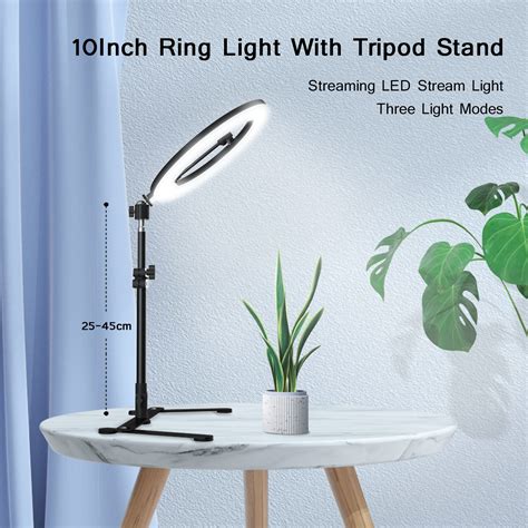 카메라삼각대26cm 조명 휴대폰 핸드폰 링라이트 삼각대 스탠드 Led 셀카 원격 채우기 링 램프 비디오 티몬