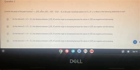 Question Consider The Graph Of The Polar Studyx