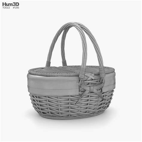 소풍 바구니 3d 모델 생활과 여가 On Hum3d