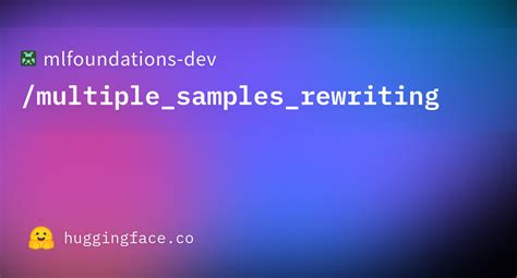 Mlfoundations Dev Multiple Samples Rewriting At Main