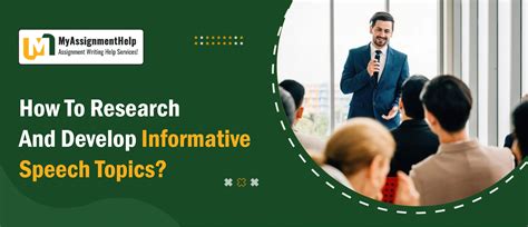 How To Research And Develop Informative Speech Topics
