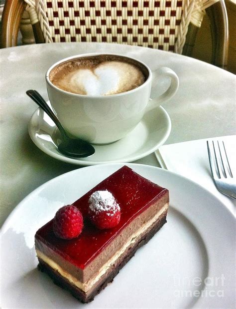 Raspberry Delice And Latte Photograph By Susan Garren Fine Art America