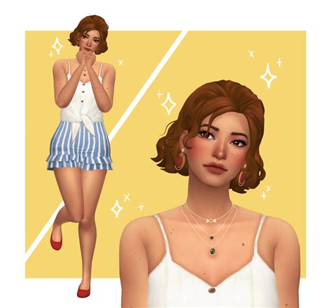Maxis Match Hair Earrings And Accessories For Sims