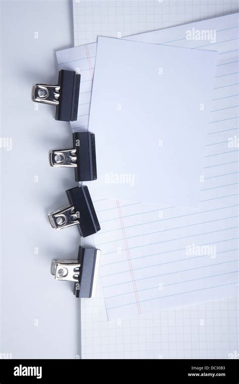 Memo Sheets On White Background Stock Photo Alamy