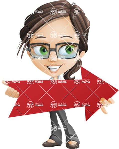 Little Business Girl Cartoon Vector Character 112 Illustrations Set