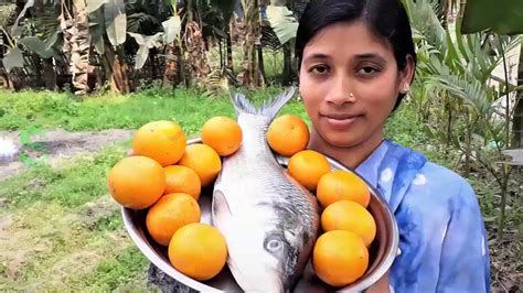 Fish Recipe Bengali Katla And Komola Curry Recipe Cooking By Street