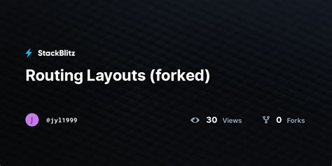 Routing Layouts Forked StackBlitz