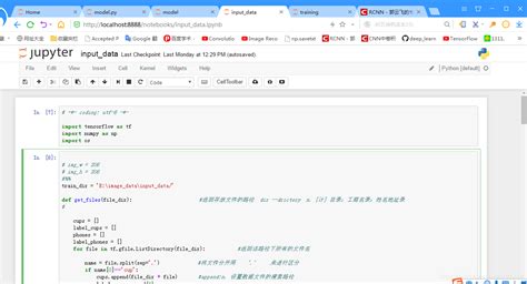 基于anaconda的tensorflow Jupyter Notebook，在线编辑器）在新的文件中调用自己写好的xxxipynb文件
