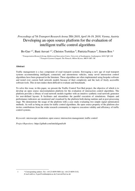 Pdf Developing An Open Source Platform For The Evaluation Of