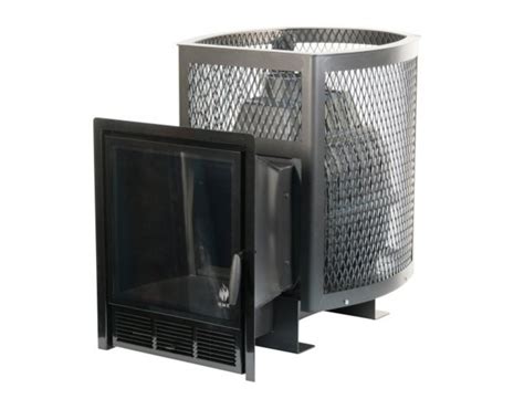 Печь банная чугунная Сибирь 24 ПРО Панорамная дверца Сетка