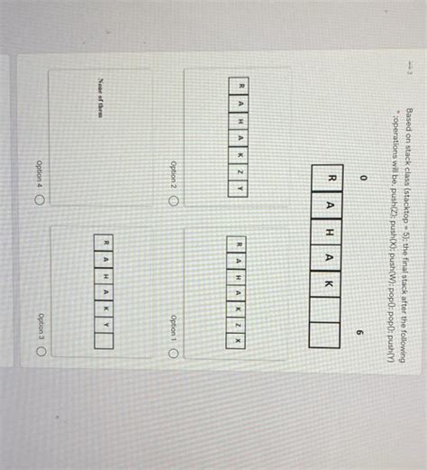 Solved 3 Based On Stack Class Stacktop 5 The Final