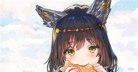 オリジナル お魚くわえたどら猫 卵の黄身のイラスト Pixiv
