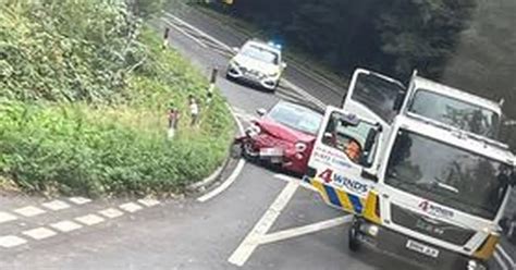 A39 Partly Blocked After Car And Van Collide Updates Cornwall Live