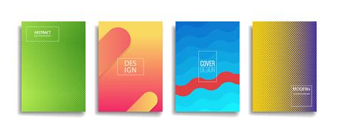 밝은 그라데이션 색상 추상적 인 라인 패턴 배경 커버 디자인 트렌디하고 선명한 선명한 색상의 현대적인 배경 디자인 파란색 보라색 빨간색 오렌지 녹색 플래카드 포스터 벡터