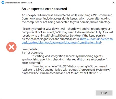 Docker Desktop Integration Fails NativeSystemd Issue 235 Nix