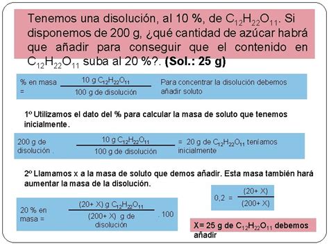 Problemas Disoluciones Determinar La Concentracin De Una Disolucin