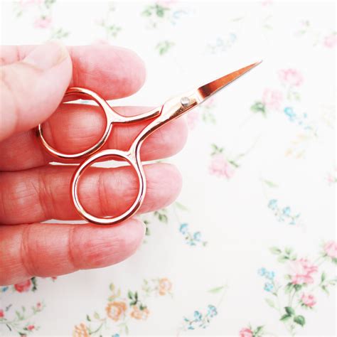 Rose Gold Coloured Tiny Embroidery Scissors