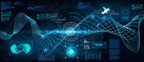 Big Data Visualisation Machine Learning Royalty Free Vector