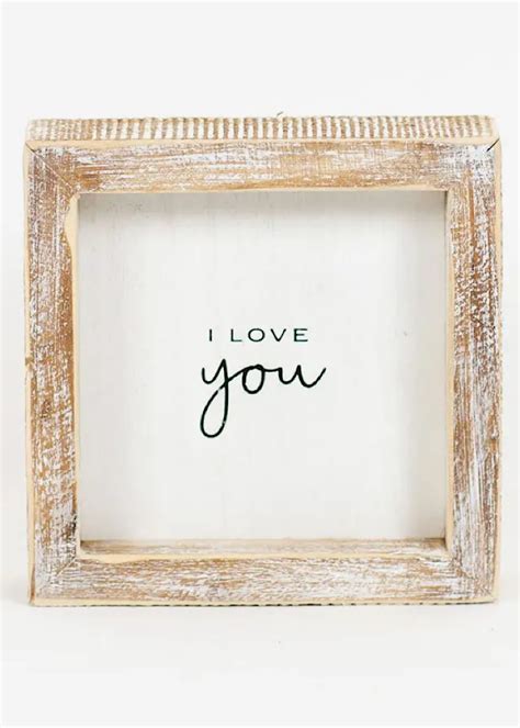 I Love You Wood Sign 5x5x15 Main Street Boutique