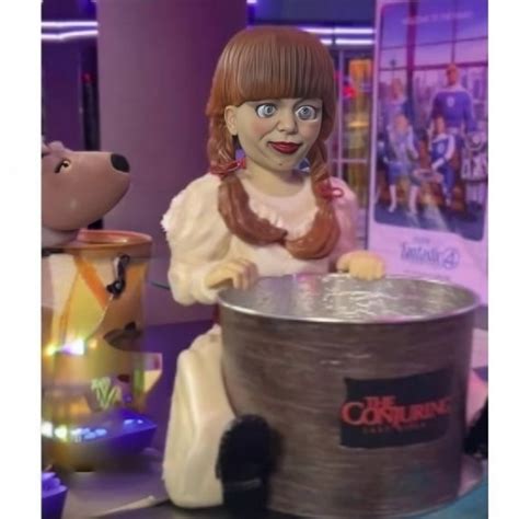 2025 Annabelle The Conjuring Popcorn Bucket From Last Rites 8 Inch Tall Resin Bucket With