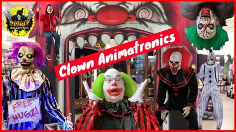 Spirit Halloween Clown Animatronics 12 Years Compilation Youtube