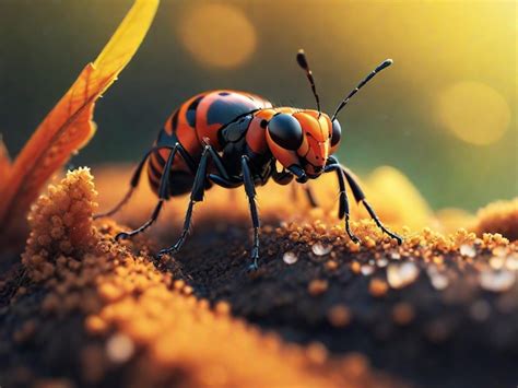 Premium AI Image A Bug On A Leaf Seen Up Close