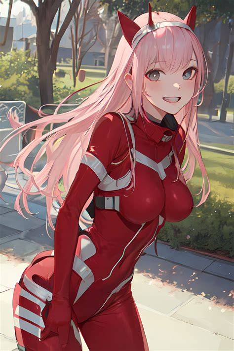 Zero Two At The Park By Darkpikachuu On Deviantart