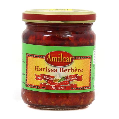 Livraison à domicile Amilcar Harissa Berbère Piquante 190g